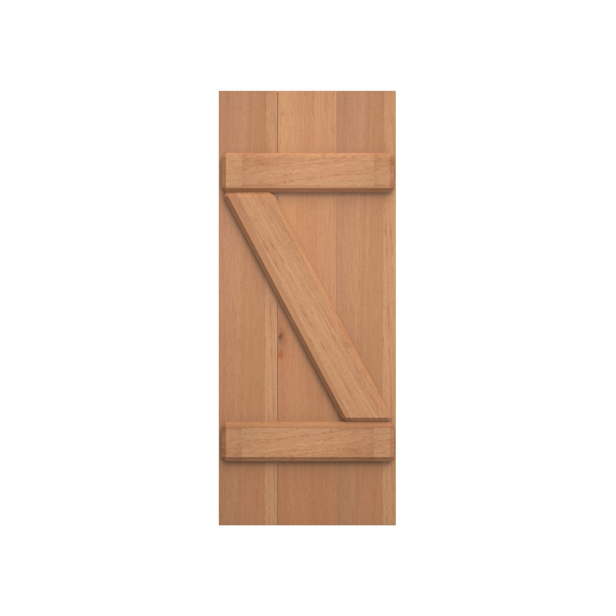 Board and Batten Z Bar Cedar Shutter - 1 Pair | Monument Shutters